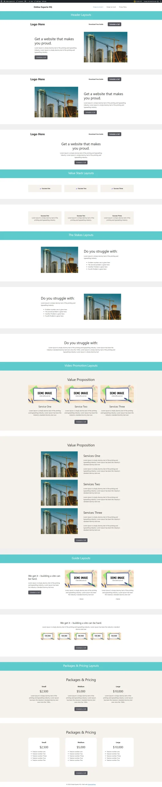 Wireframe to WordPress Website Template - Md Ismail Hossain