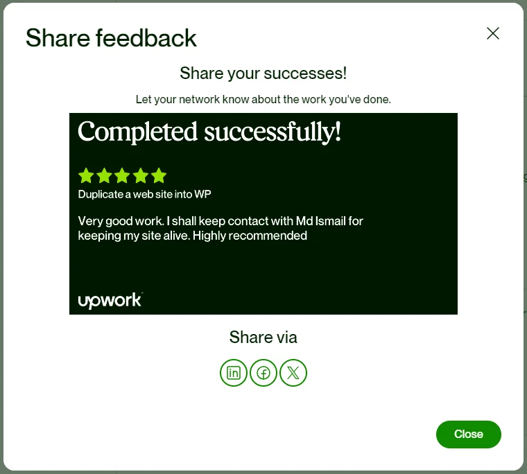 Top Rated Freelancer - Md Ismail Hossain